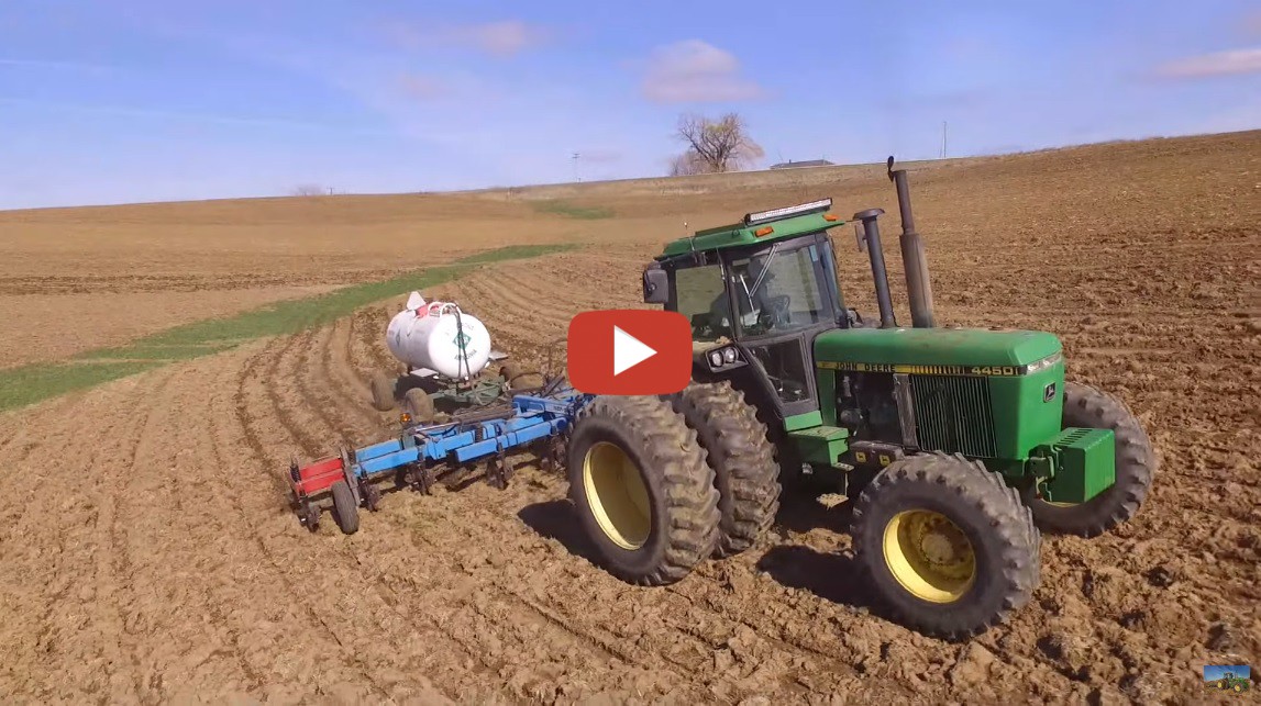 iowadairyboys -- Feeding the corn nitrogen for the year. 200lbs a acre ...