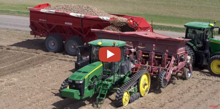2020 Beautiful day planting potatoes! Spudnik 8312 Folding Planter in ...