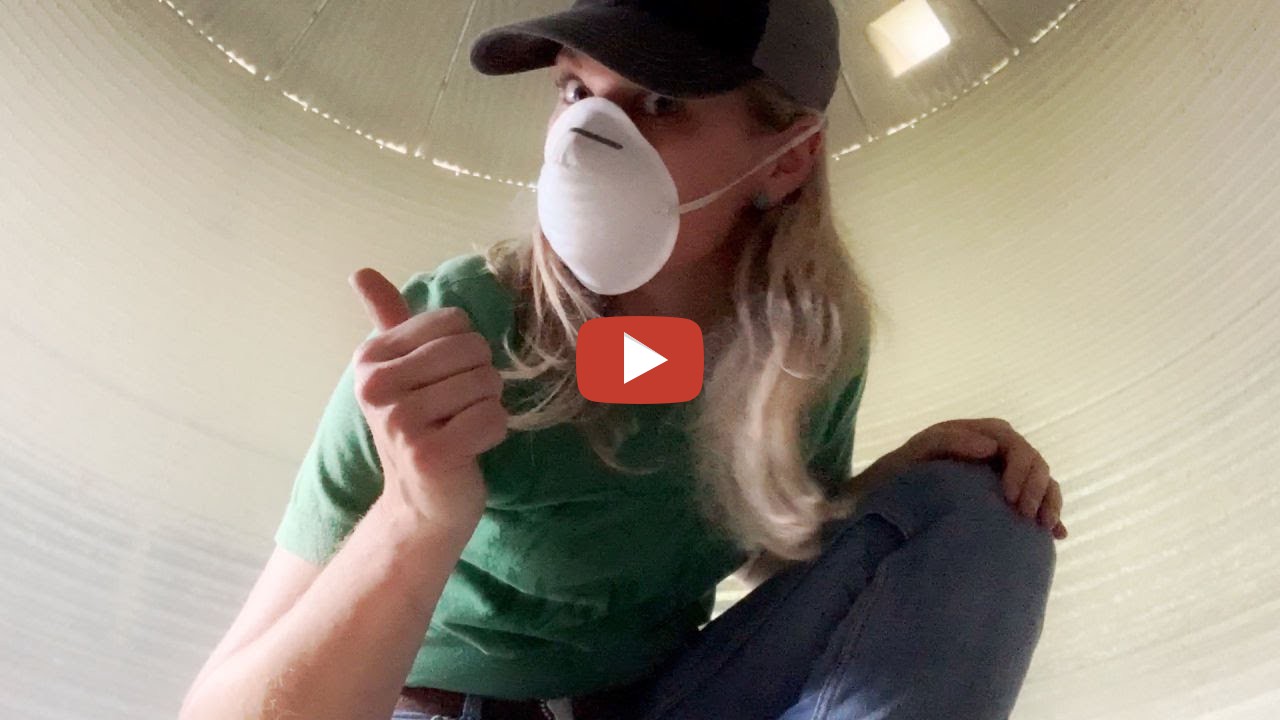 This Farm Wife - Meredith Bernard -- Cleaning grain bins, a hail storm ...