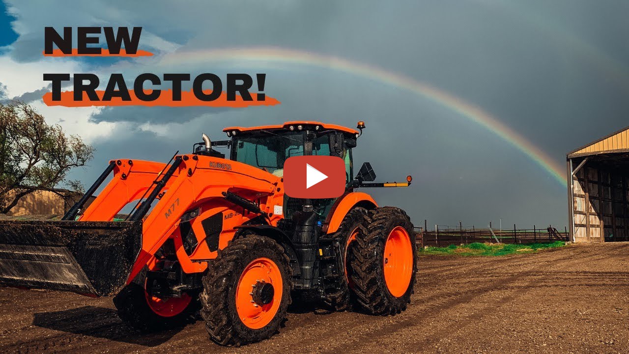 We Got A NEW TRACTOR! (And It's Orange) - Check out our new Kubota M8 ...