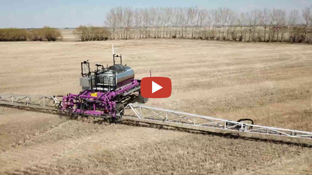 DOT AUTONOMOUS PLATFORM. Spraying with herbicides. 1,600 Gallon tank ...