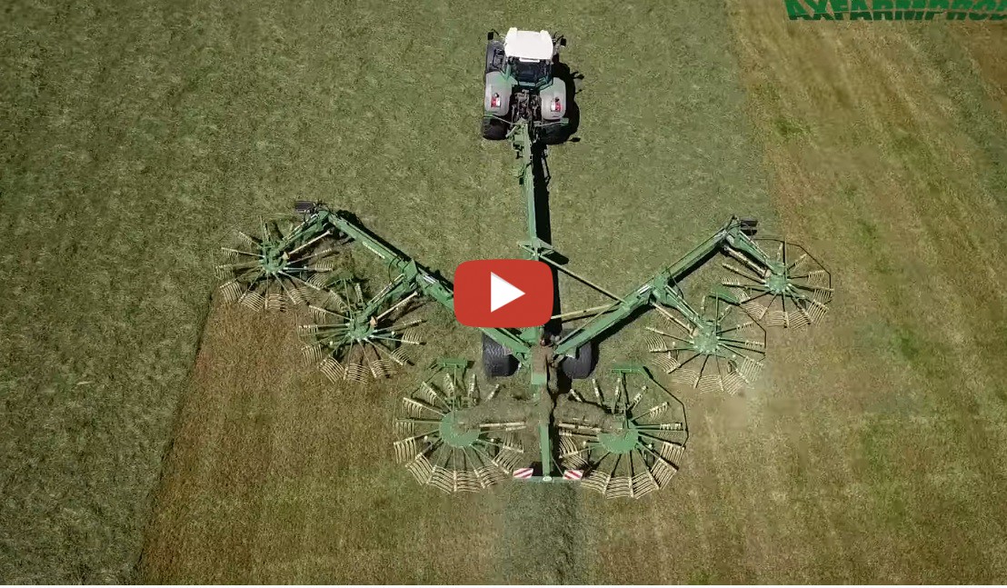 Fendt 930 & Krone Swadro 2000 - 62 ft Rake -World Biggest.......