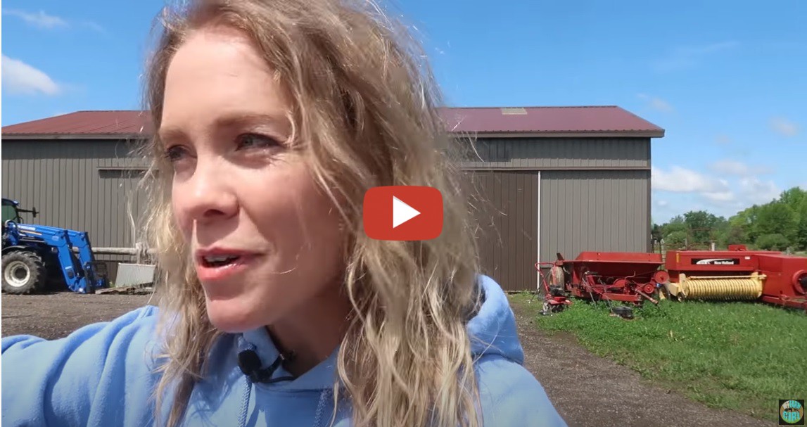 WT Farm Girl Videos -- Farm Girl hops into a big Case Tractor to follow ...