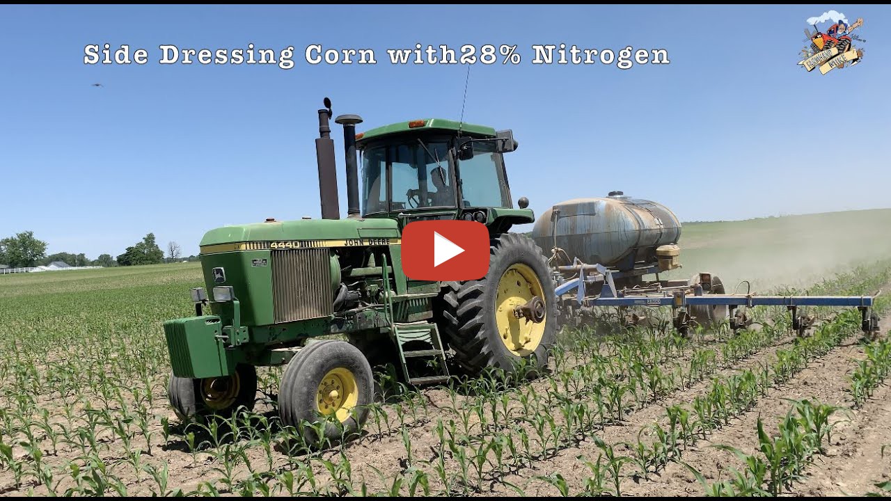 A local farm is side dressing their corn crop with 28% nitrogen with a ...