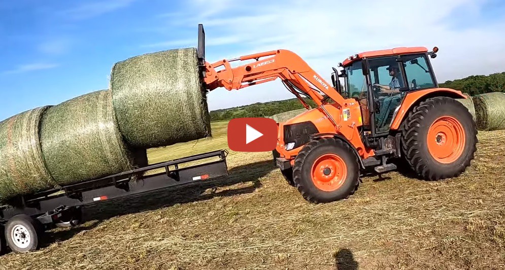 We some how manage to get every process of making hay done in one day ...