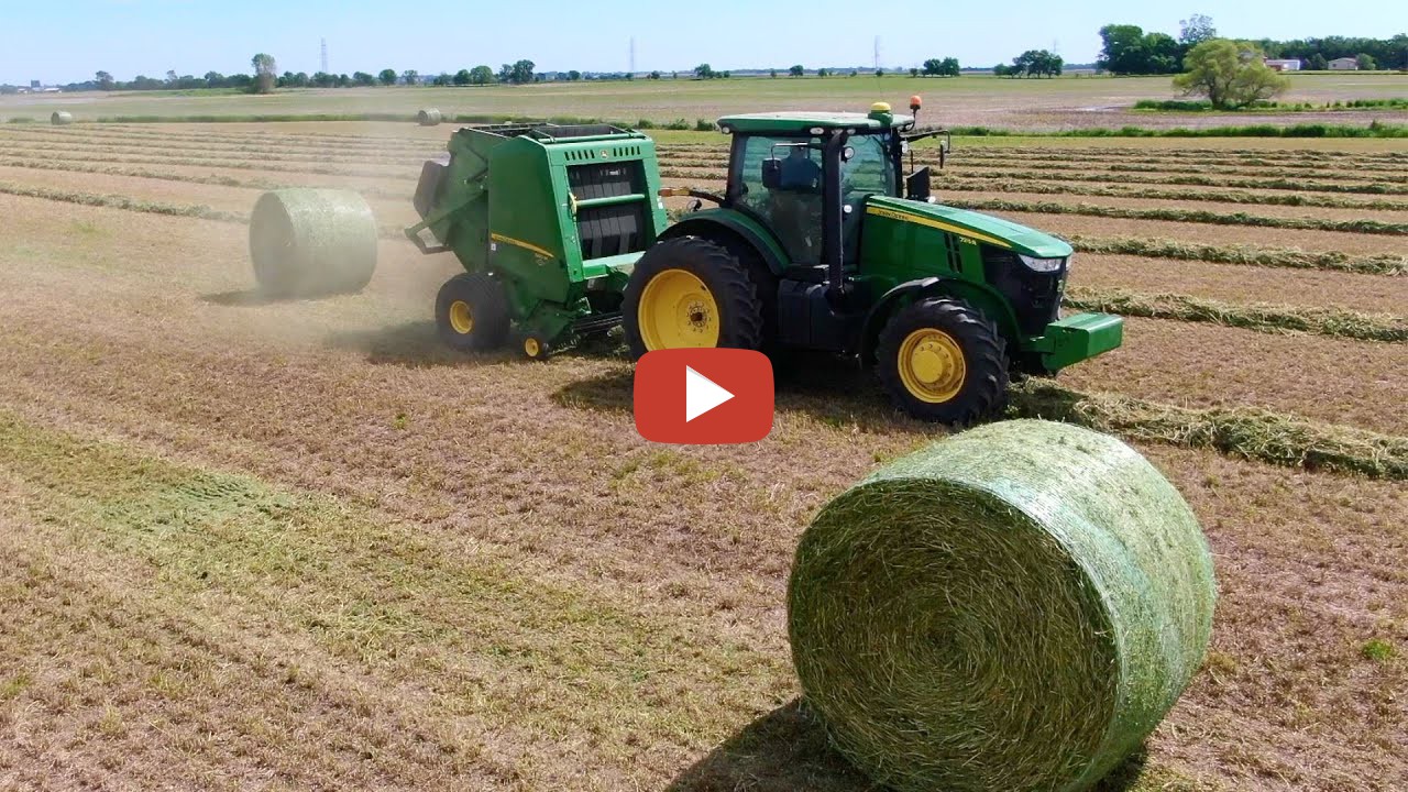 How farmers make perfect bales with John Deere equipment.....Sonne Farms