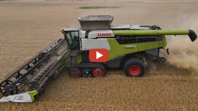 Michigan Farm Photos - 2020 Brand new Claas Lexion 8600 and Claas ...