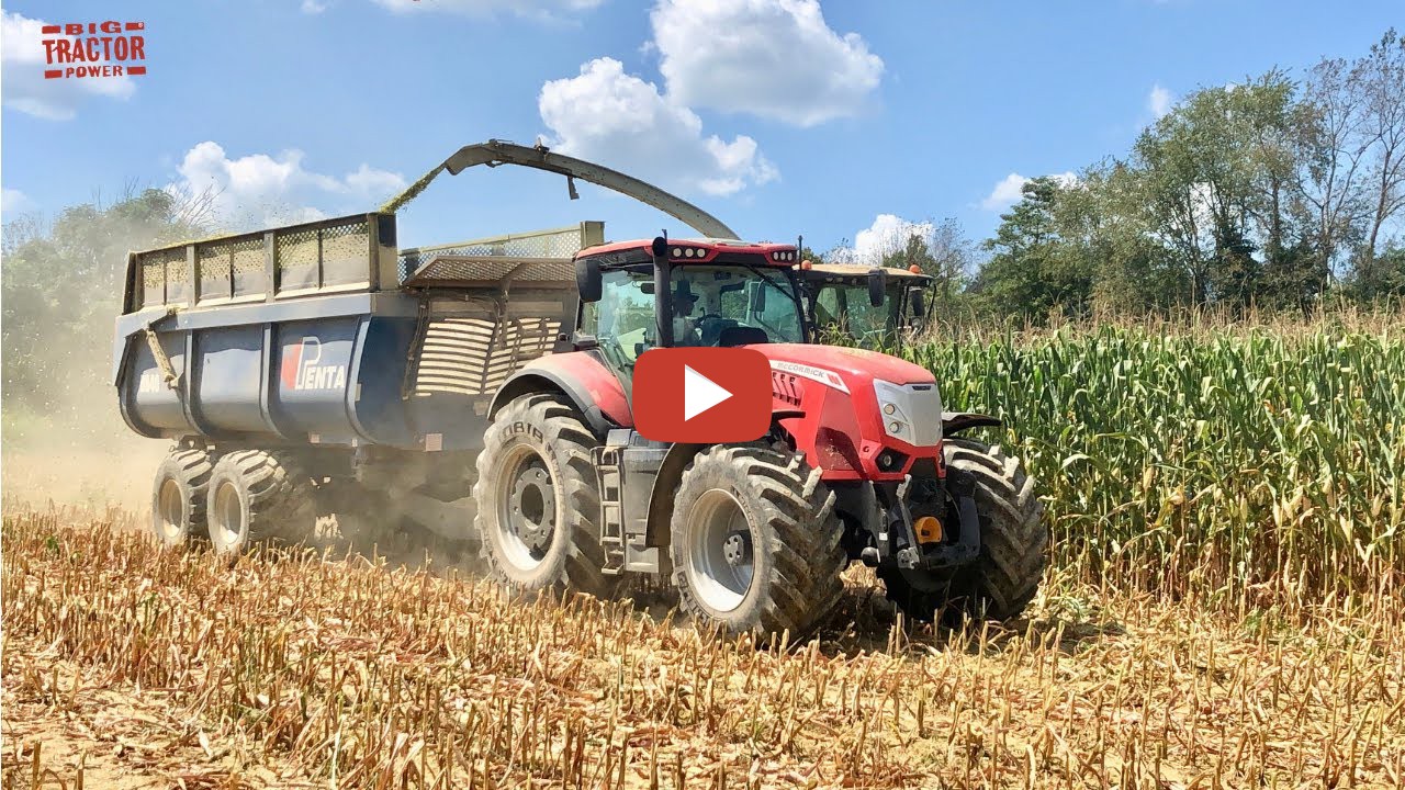 bigtractorpower - BIG TRACTORS - Corn Silage Harvest - Filling the Bunk ...