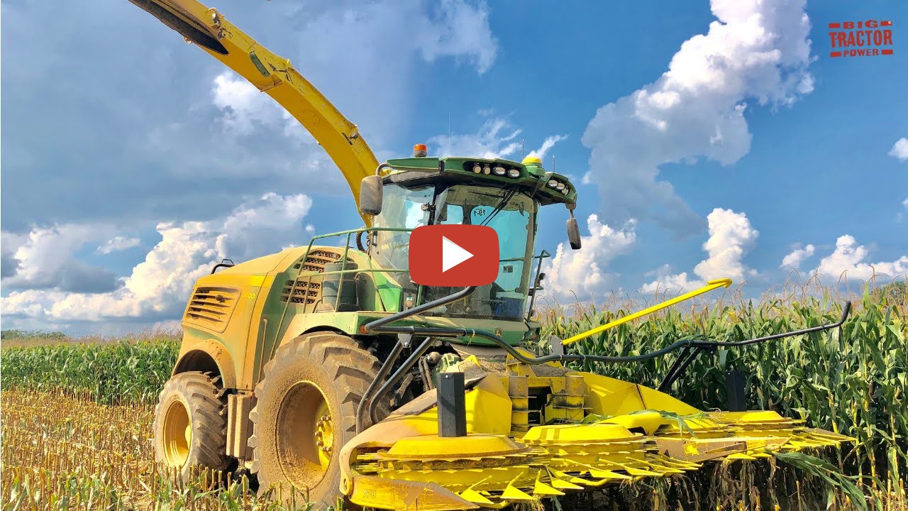 bigtractorpower -- Chopping Corn 2020 with a 616 hp JOHN DEERE 9600i Self Propelled Forage ...