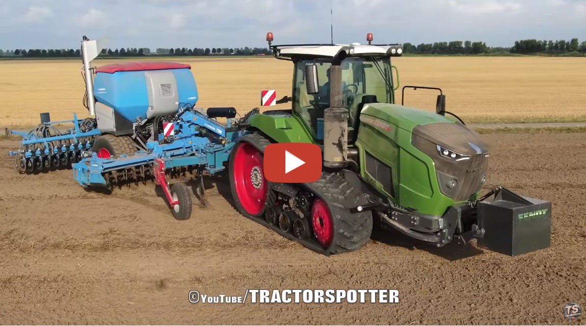 Tractorspotter --Subsoiling and drilling Cover Crop using a Fendt MT943 ...