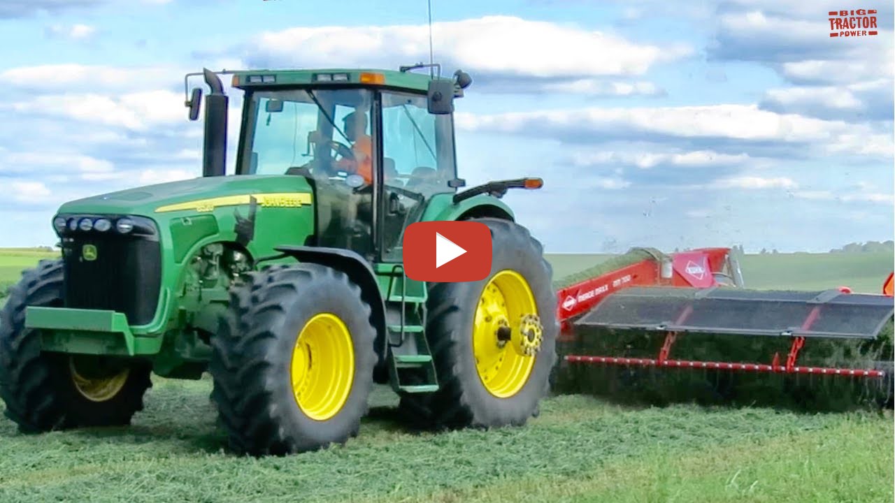 Big Tractor Power spends time out in the field with 305 hp John Deere 8520 Tractor and 24ft wide ...