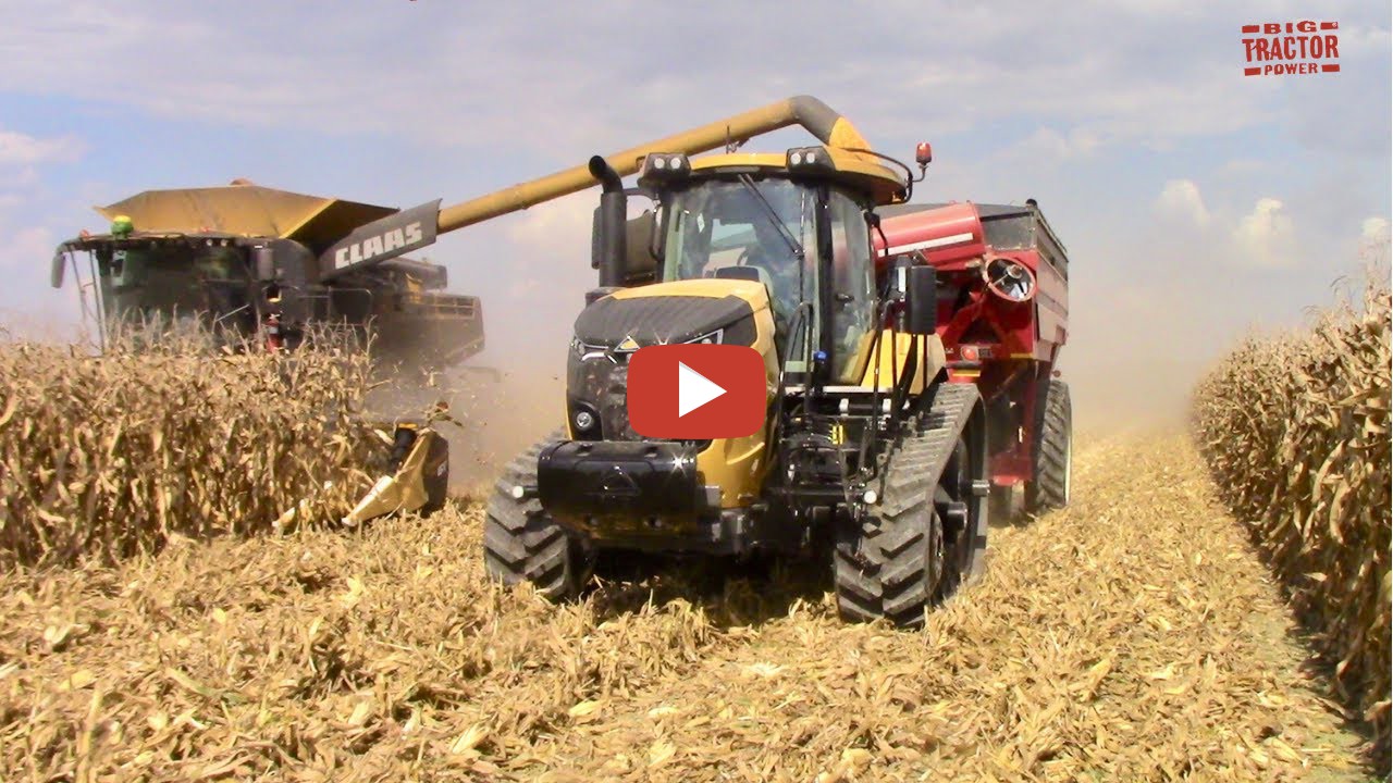 bigtractorpower -- A 405 hp CHALLENGER MT740 Tractor on grain cart duty during the corn harvest ...