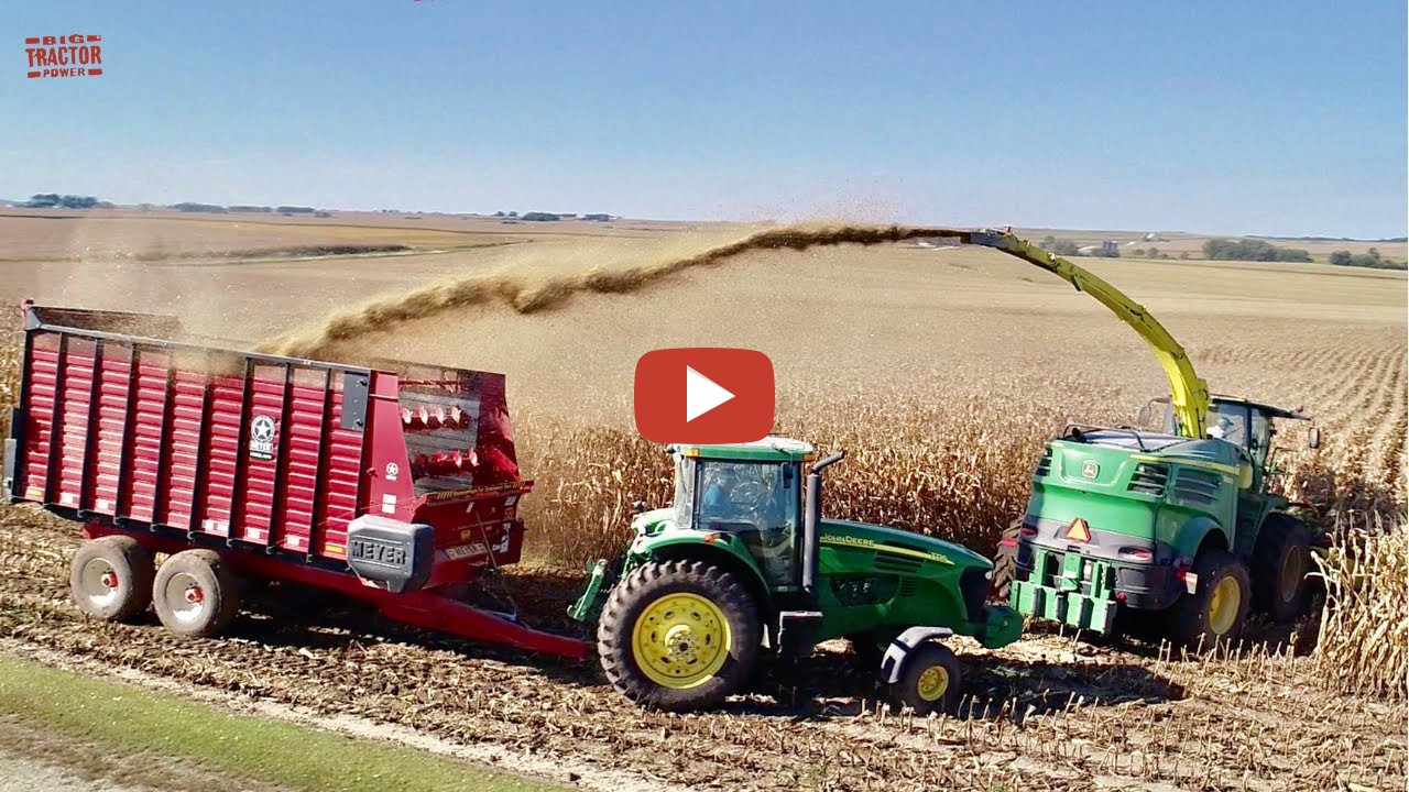 bigtractorpower -- In a corn field with a 616 hp JOHN DEERE 8600 Forage Harvester chopping corn ...