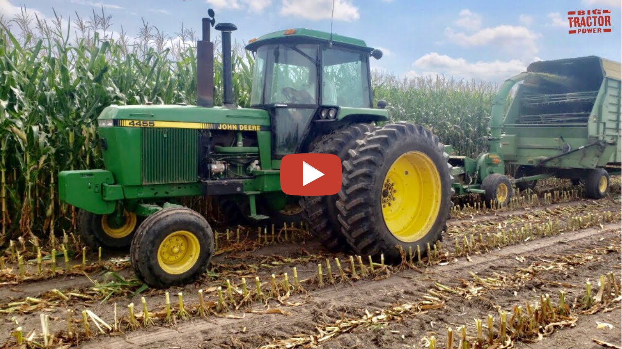 bigtractorpower - JOHN DEERE 4455 Tractor Chopping Corn - 140 hp John Deere 4455 tractor, 3975 ...