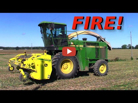Fire in the John Deere Chopper While Harvesting Sorghum! - Things ...