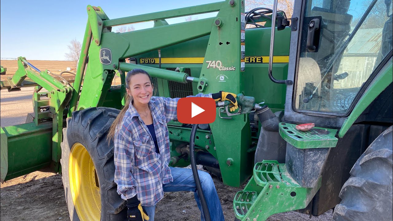 Laura Farms -- Pulling Fence Posts with a Tree Puller and the John ...
