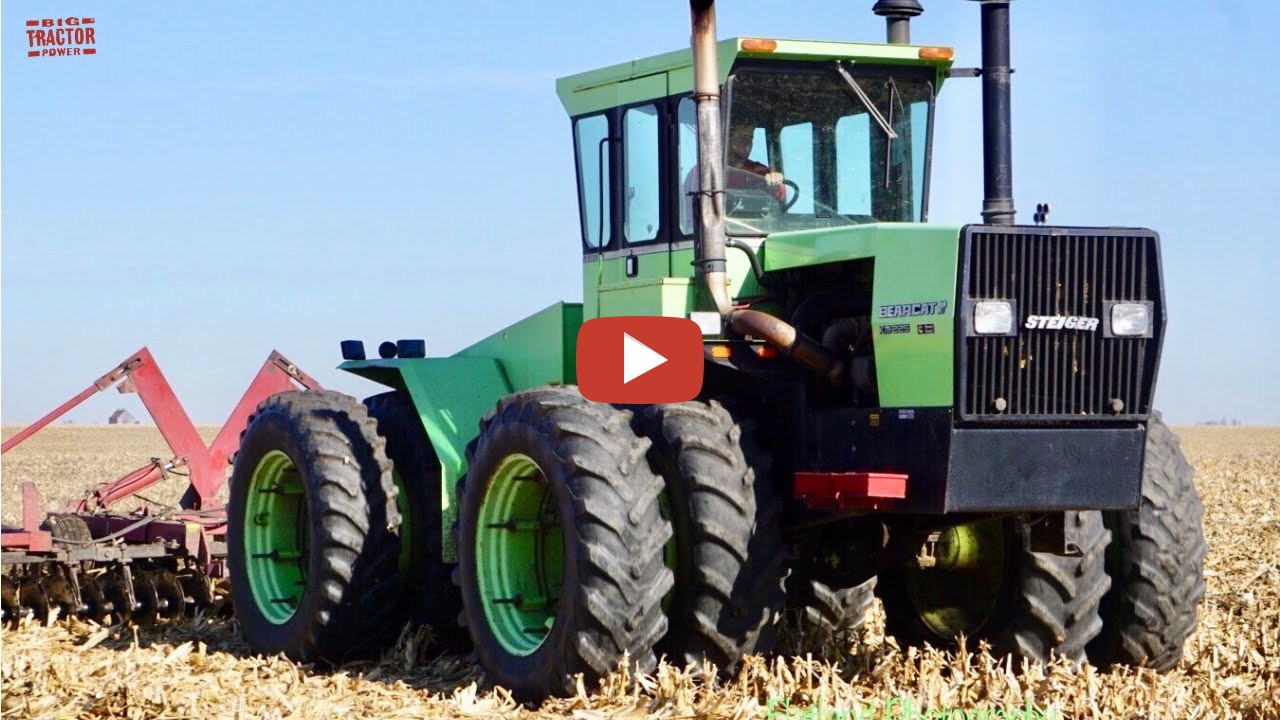 Big Tractor Power is out in the field with a 225 hp STEIGER Bearcat IV KM-225 Tractor and 32ft ...