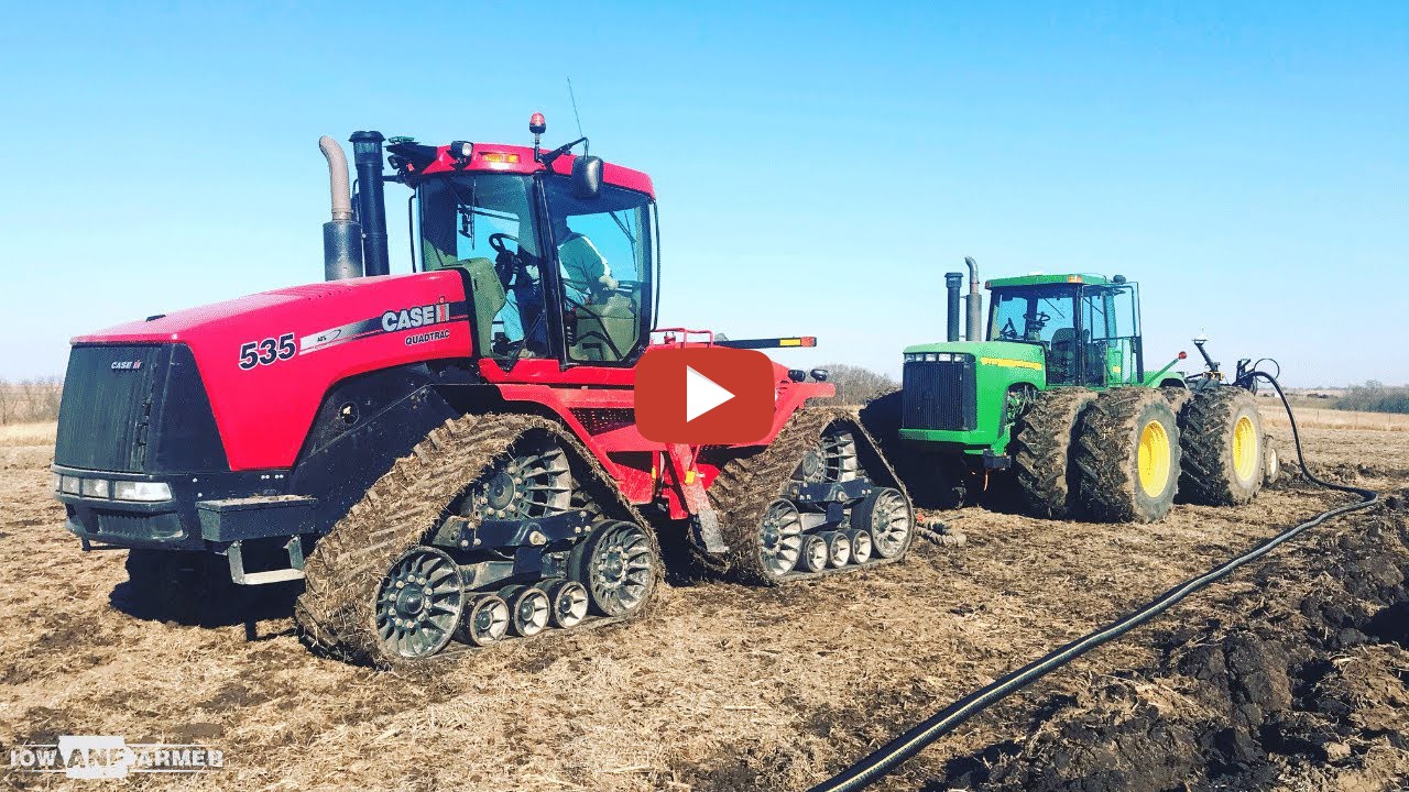 The FIRST thing the CASE pulls is a JOHN DEERE! Well it is time to ...