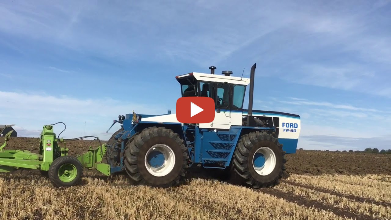 Big Ford Tractors Ploughing All Sound V8 Diesels -- Mostly filmed at ...