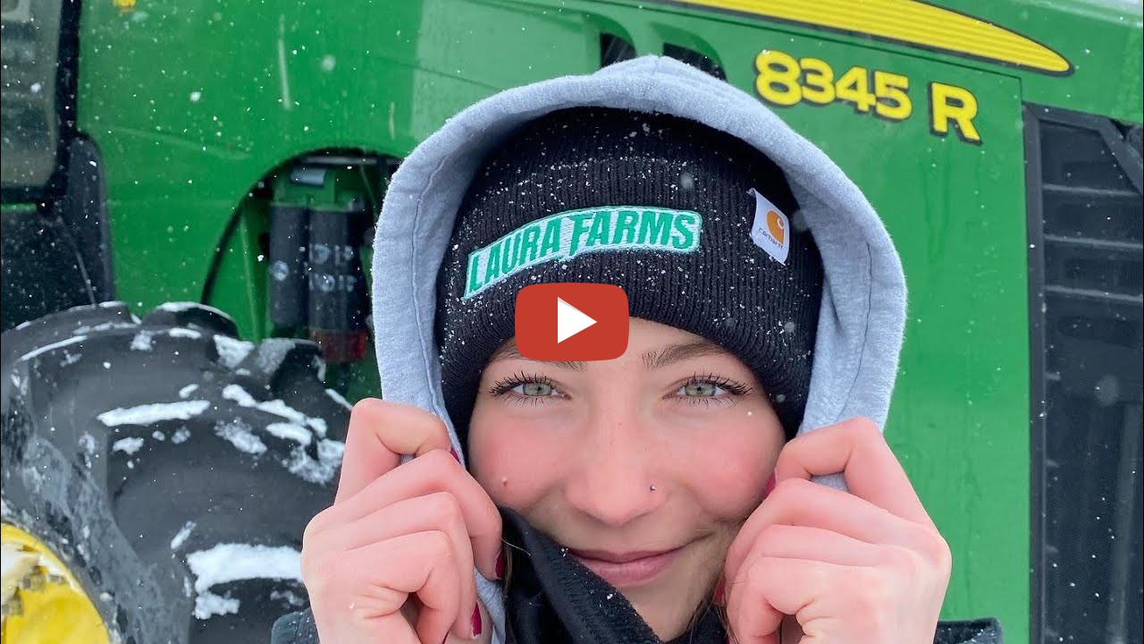 Laura Farms -- John Deere 8345R and 8330 John Deere Tractors in a ...