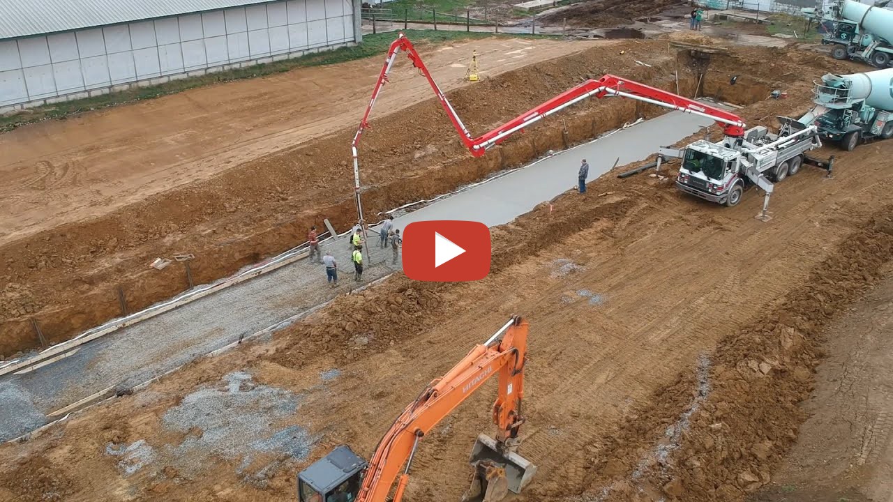 10th Generation Dairyman - Pouring the concrete floor for the manure ...