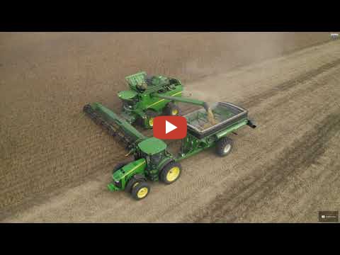 Compilation video of grain carts in action during harvest operations in ...
