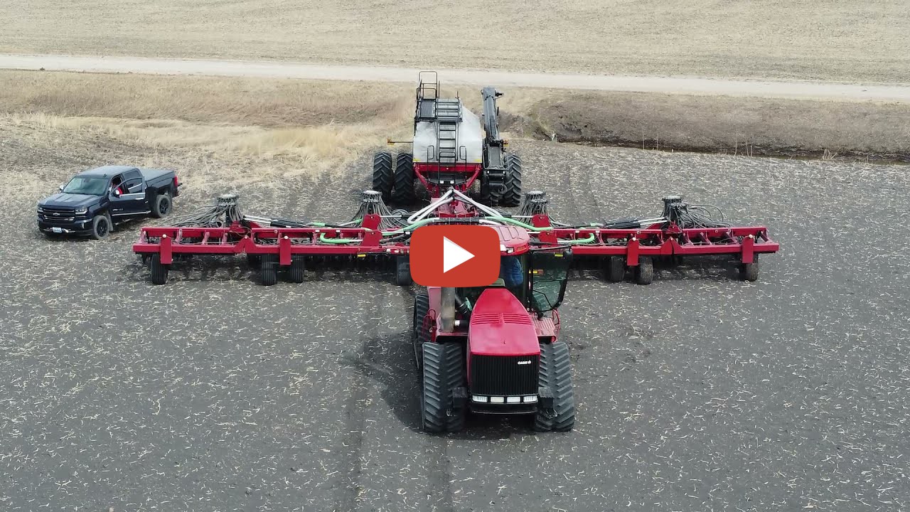 2021 - Seeding Begins with a Case ih 535 - This Amity single disc drill ...