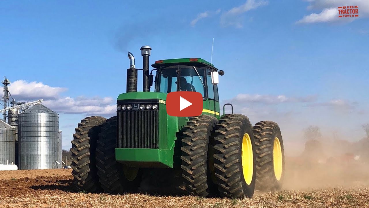 bigtractorpower 2021 -A V8 powered 370 hp JOHN DEERE 8850 Tractor working with a 50ft McFarlane ...