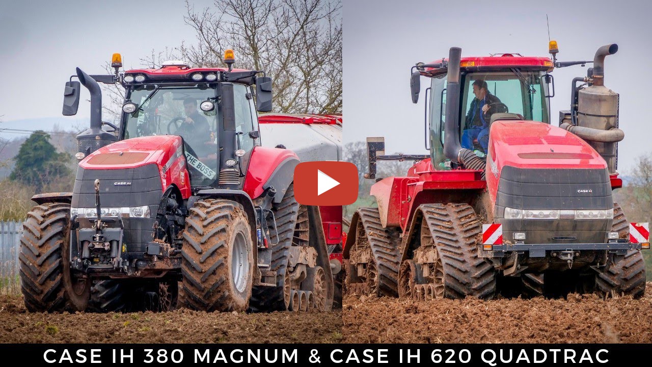 Case IH 620 CVX Quadtrac Tillage with a 9 Vaderstad Top Down & Case IH ...