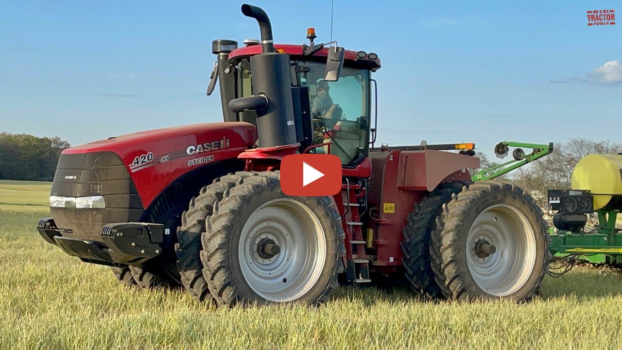 bigtractorpower -- NEW Case IH AFS 420 STEIGER Tractor Planting Corn. A 420 hp CASE IH AFS ...