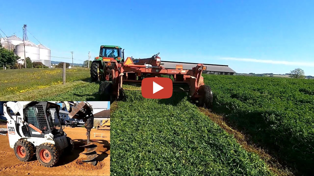 May 11, 2021 - Mowing hay, cleaning heifer pens, getting ready to build ...