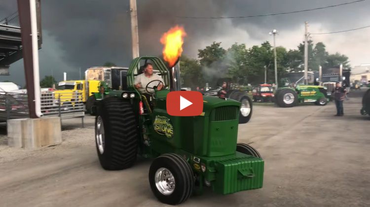 Tractors Running From A Storm!!! Loading Up Quickly with a Storm ...