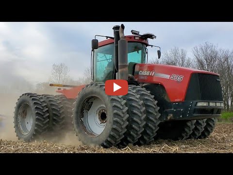 Watch this Huge Case-IH Steiger 535 on Triples pulling a Landoll 7450 ...