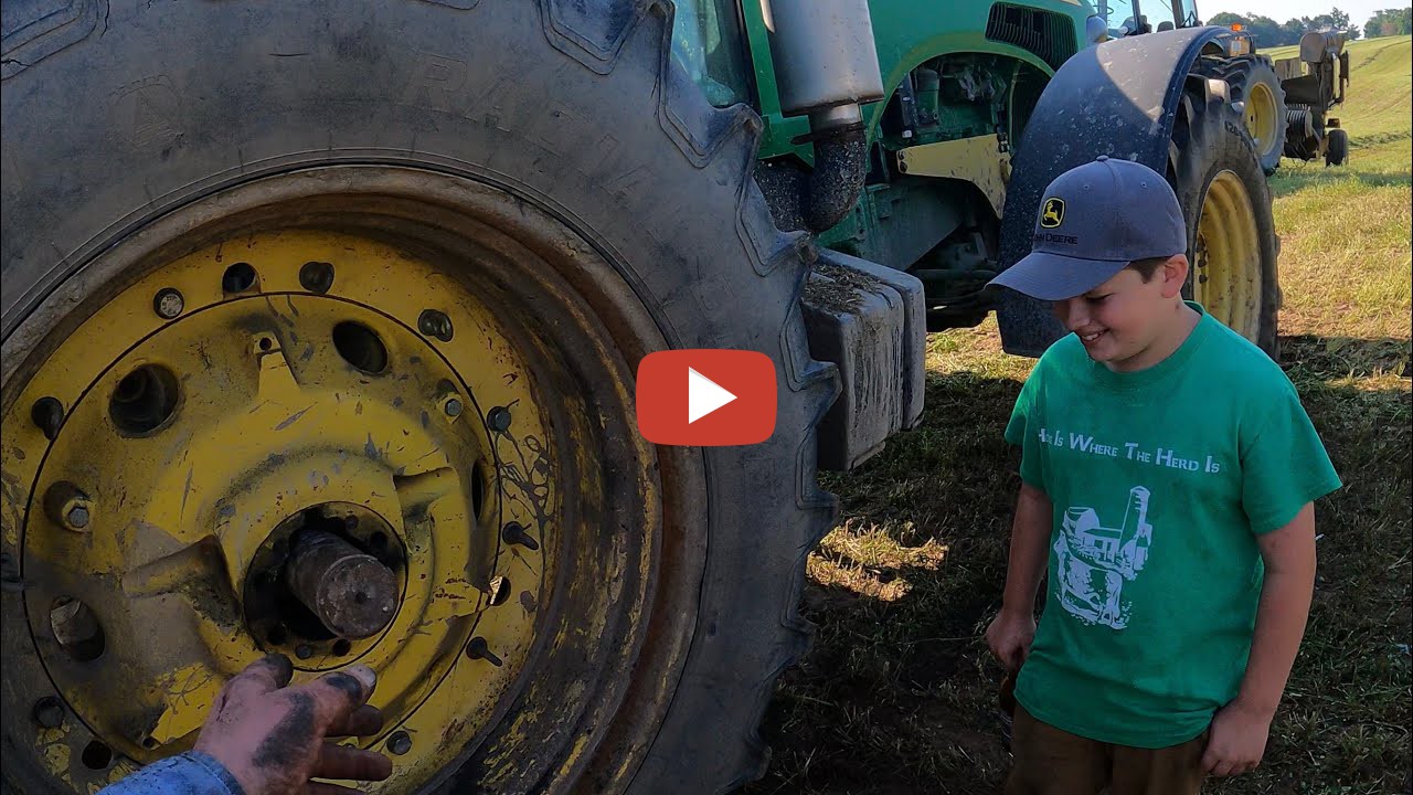 Andrew Almost Lost a set of rear wheels merging hay -- Reassembling the ...