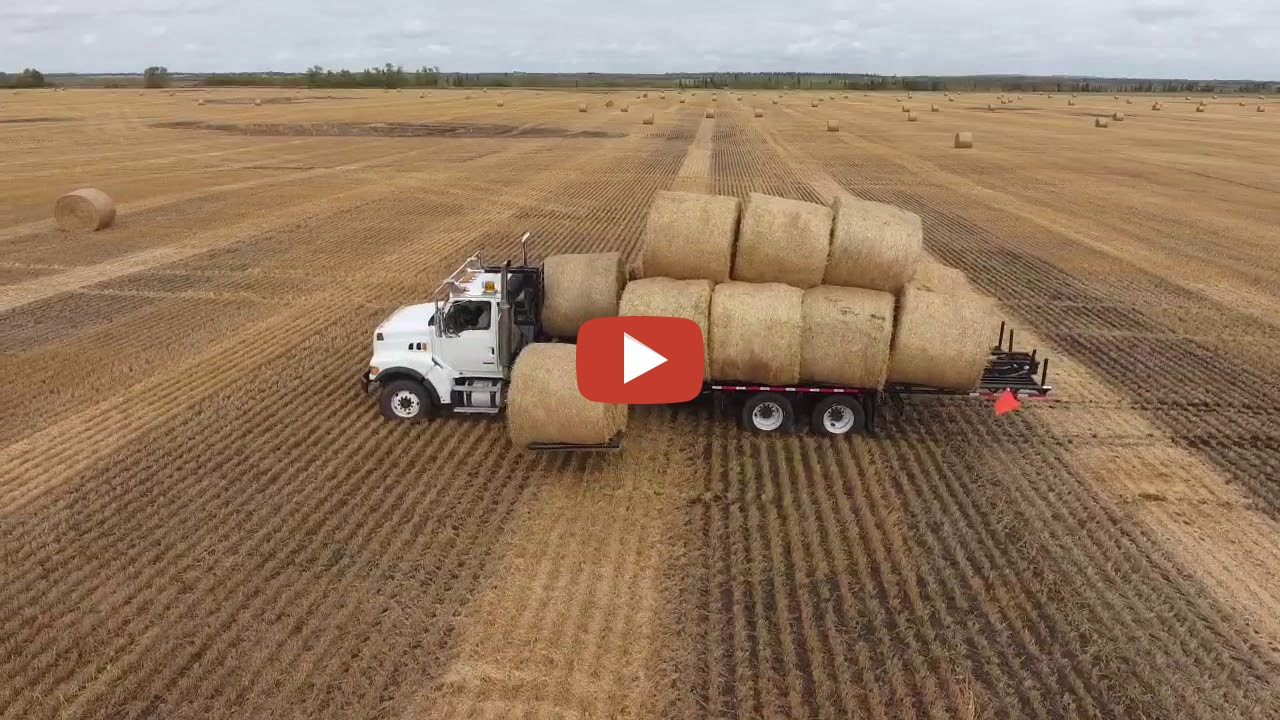 Self Loading-Self Unloading Round Bale Truck - This truck self loads ...