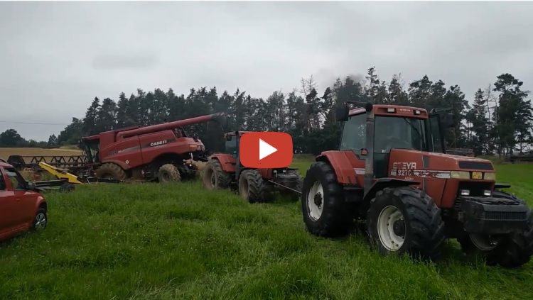 Case ih 9210 harvester stuck in Eastern Europe......