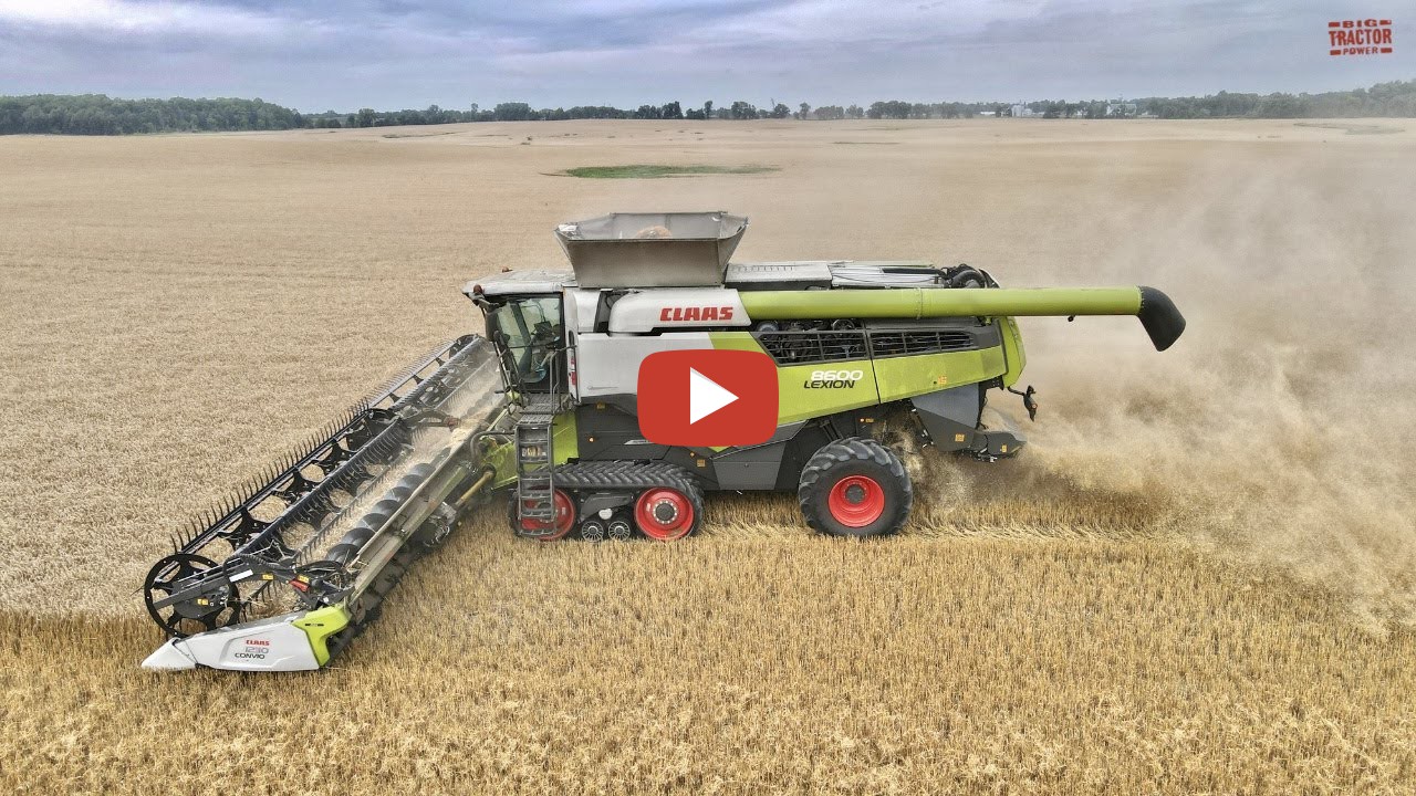 bigtractorpower -- 2021 WHEAT HARVEST -- See 7 big combines...... This video includes CLAAS ...