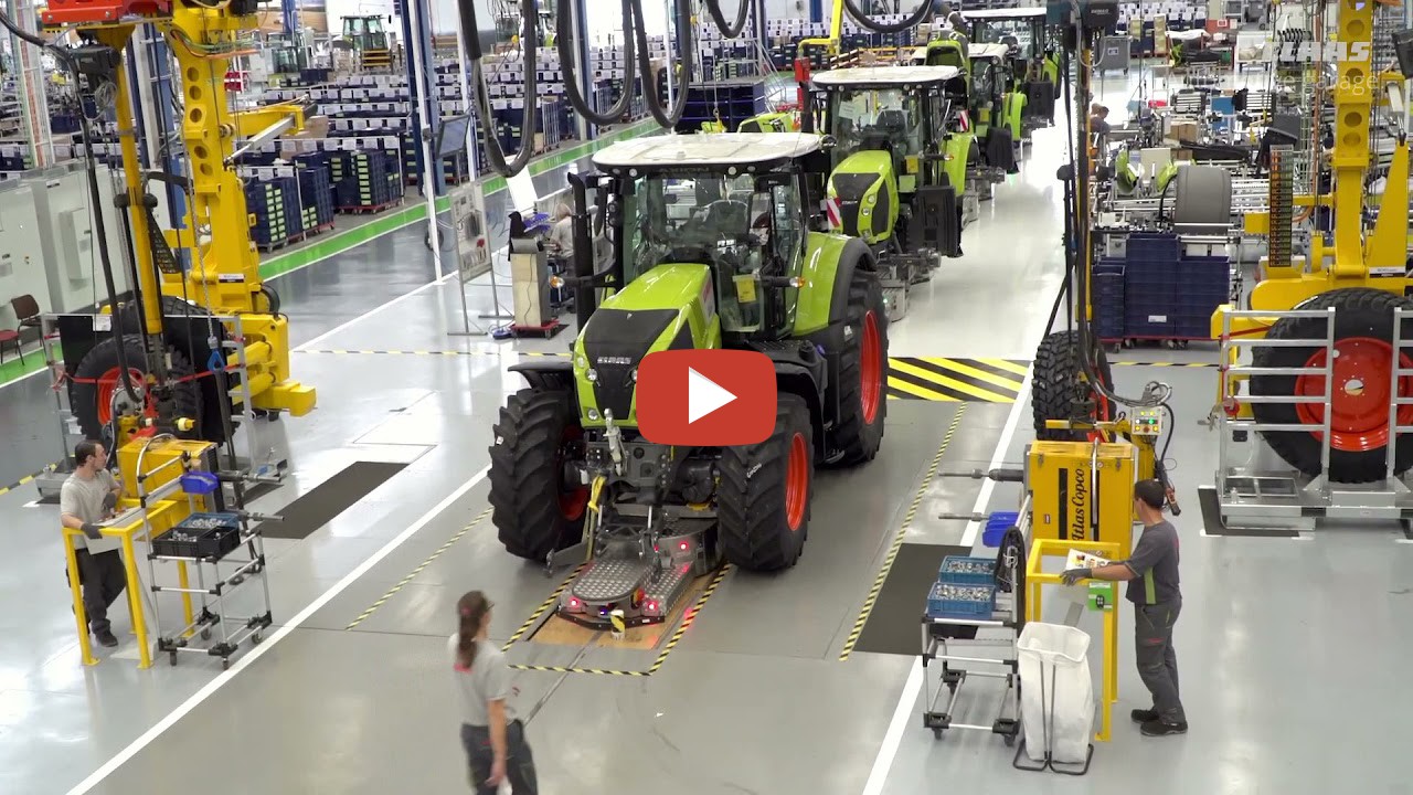 CLAAS Tractor Production Factory in Le Mans (France) All CLAAS tractor ...