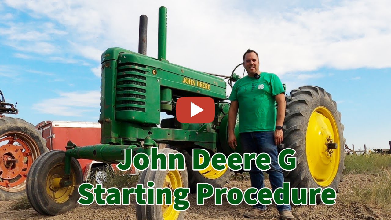 How to start an old John Deere G (and listen to it run!) The tractor ...