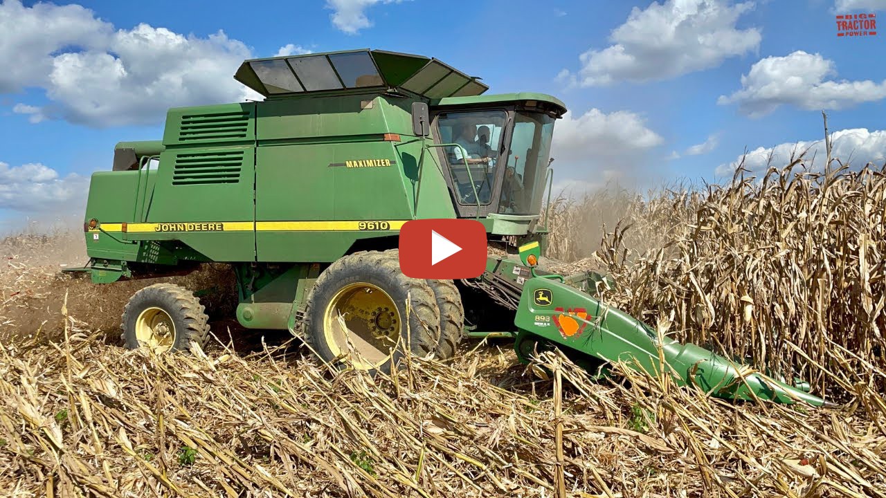 bigtractorpower - JOHN DEERE 9610 Combine Harvesting Corn 2021 - A 275 ...