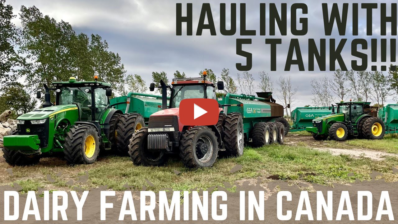 We Emptied Our Manure Lagoon In 1 Day With 5 Tanks! Gea Tanks and ...