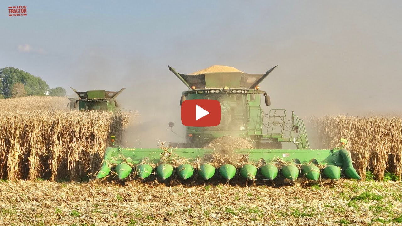 bigtractorpower 2021 In the field with two 543 hp 400 bu. JOHN DEERE S790 Combines equipped with ...