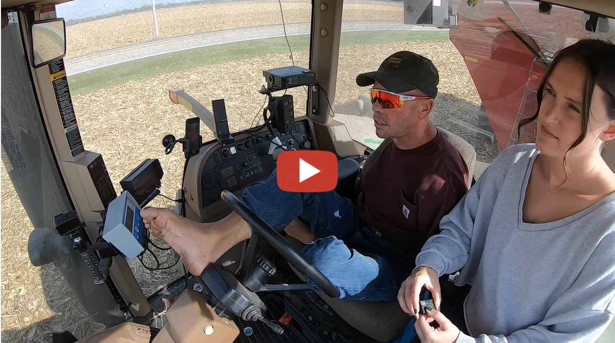 We are burning through the acres. We are right around half finished ...