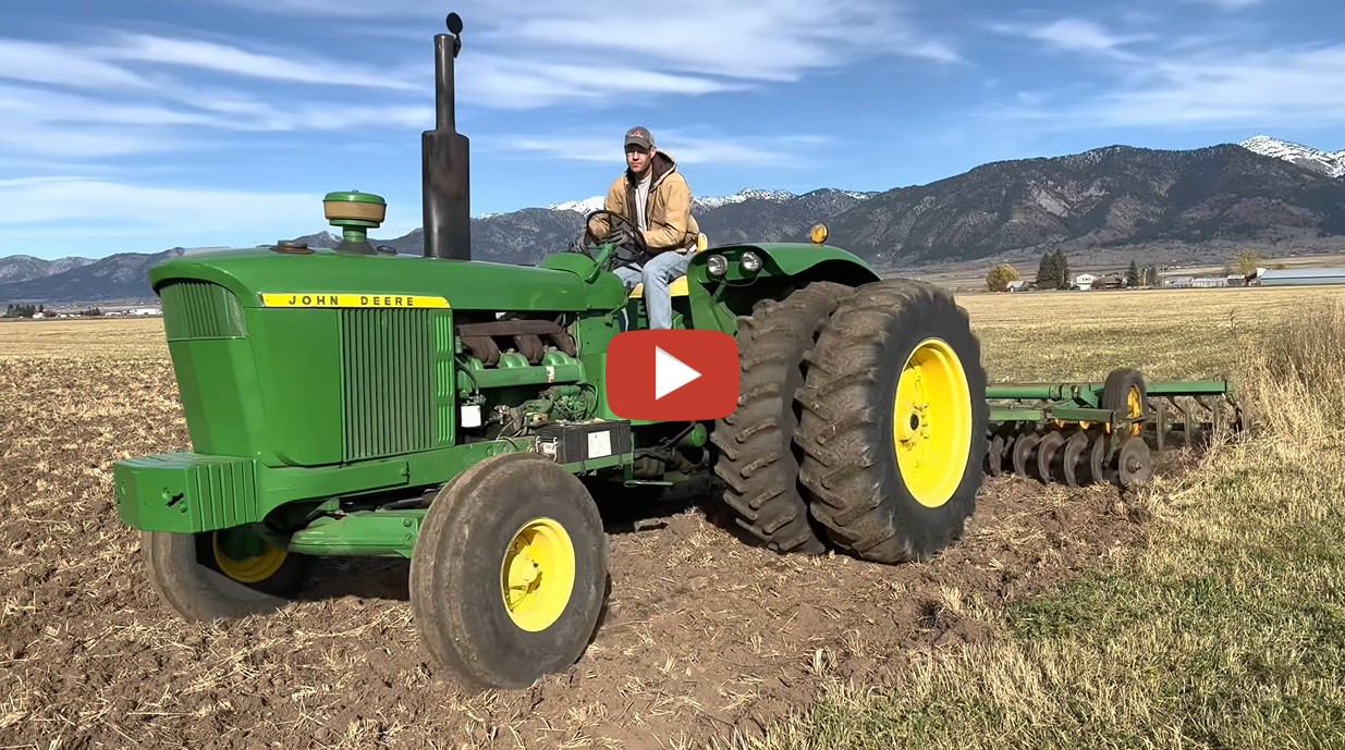 Kyle Weber -- Fall Disking with the John Deere 5020. We have a lot of ...