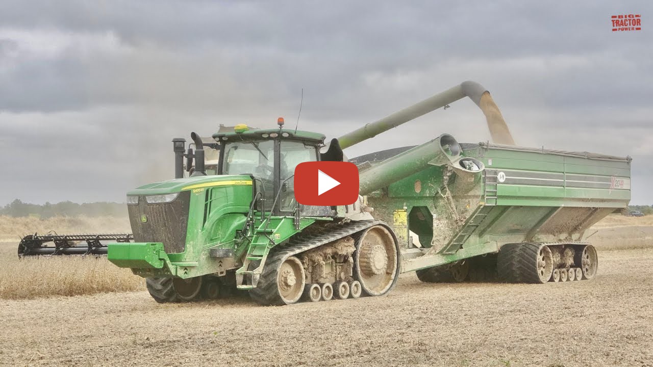 bigtractorpower 2021 -- A pair of 2,000 bu J&M X2032 grain carts operated by 470 hp JOHN DEERE ...