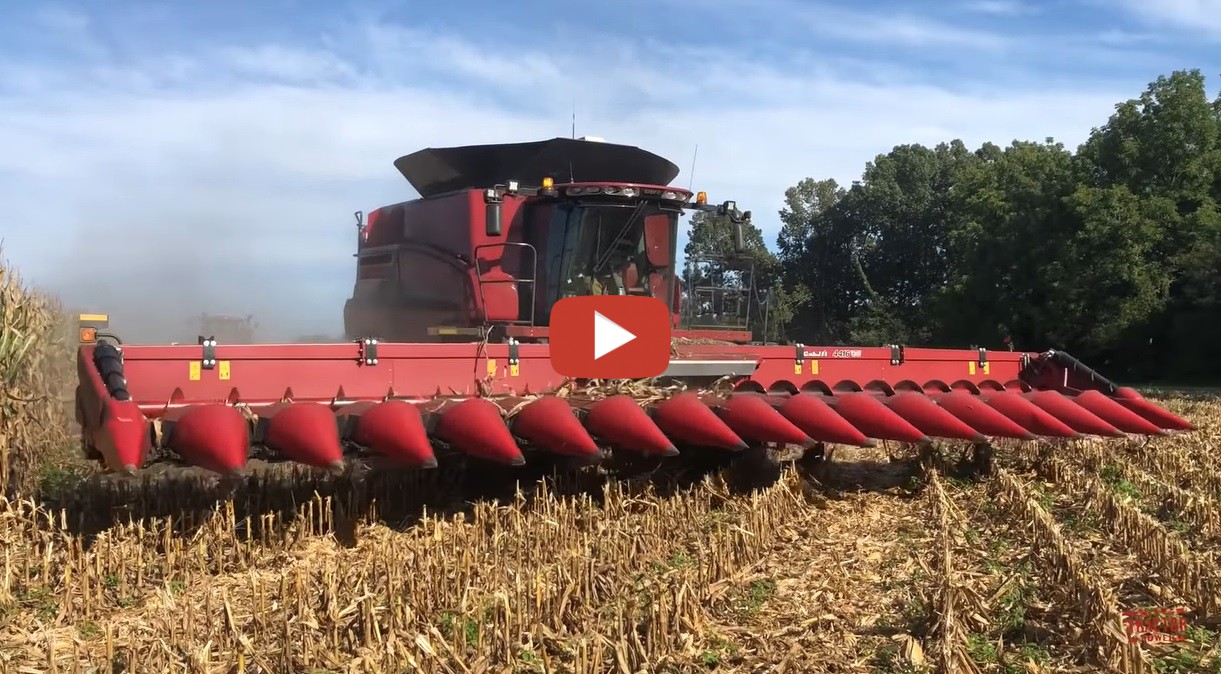 bigtractorpower -- Two Case IH 9240 Axial-Flow combines and 16 row 4416 ...