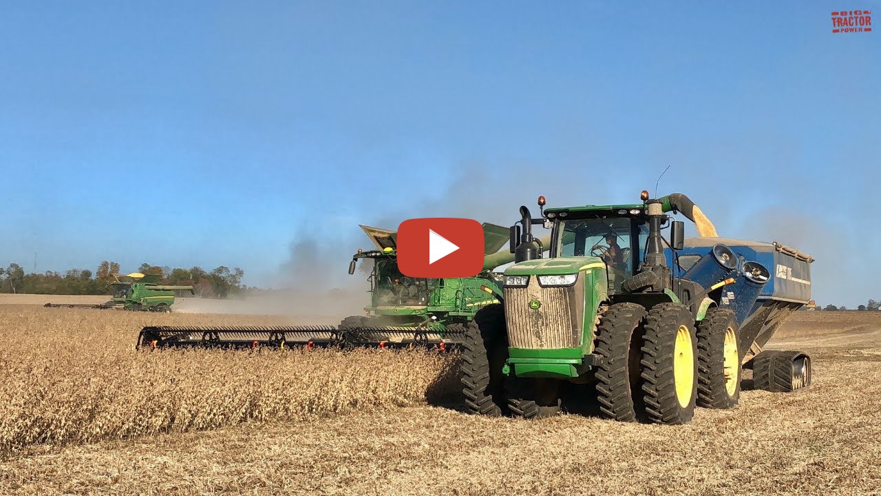 bigtractorpower 2021 - HARVESTING 11,000 Acres of Soybeans - 5 JOHN DEERE S790 combines ...
