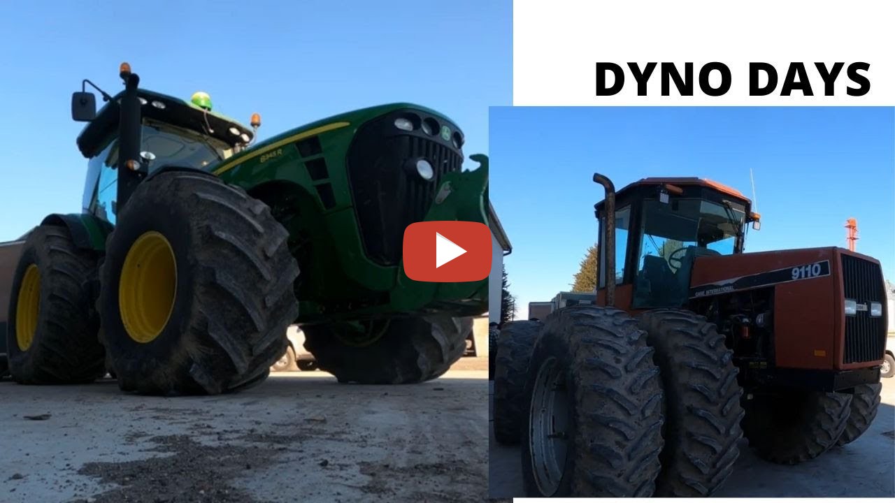 Canadian Farmer -- John Deere 8345 and CASE IH 9110 on the dyno. To day ...