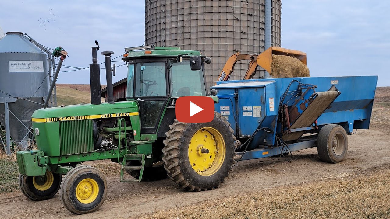 iowadairyboys -- Mixing TMR for the Cows - We add 1st crop haylage ...