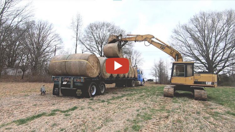 Unconvential Hay Hauling and Unloading. - Ever seen someone unload hay ...